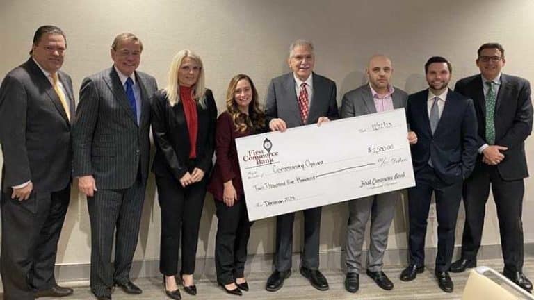 First Commerce Bank Presents Check to Community Options – Community ...